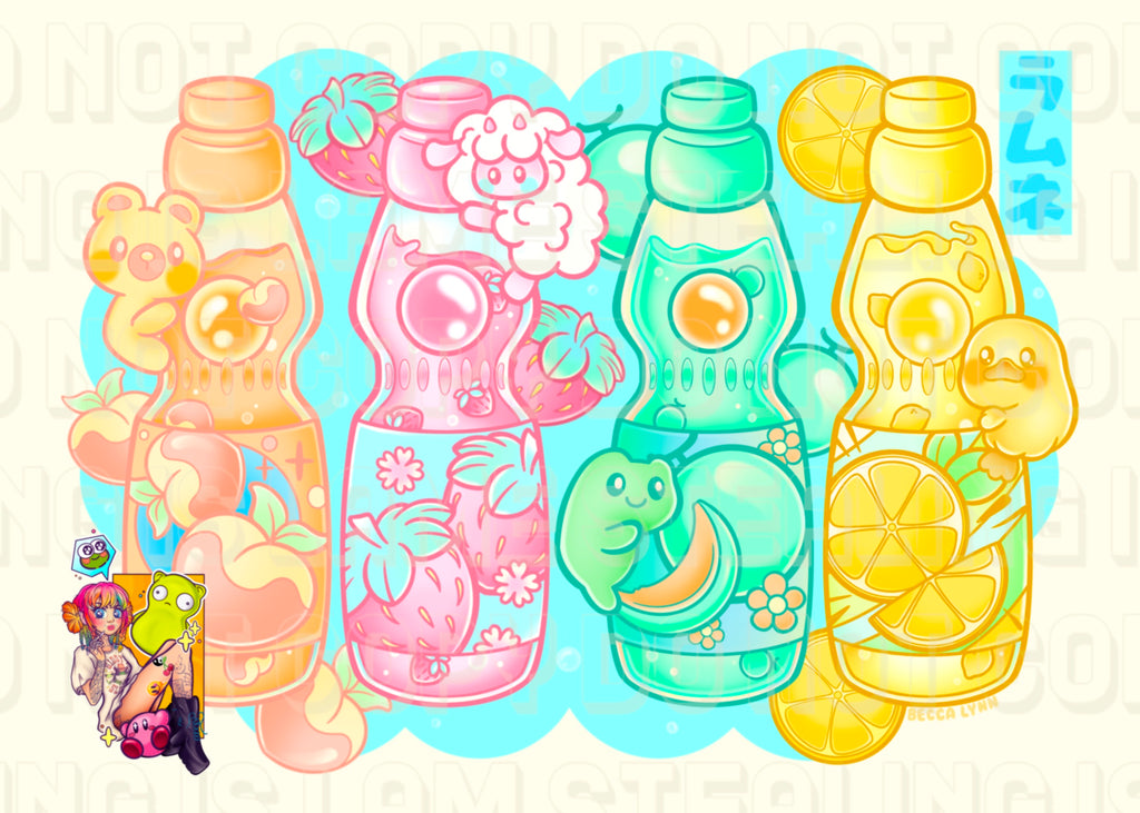 Ramune Party Art Print – Becca Lynn
